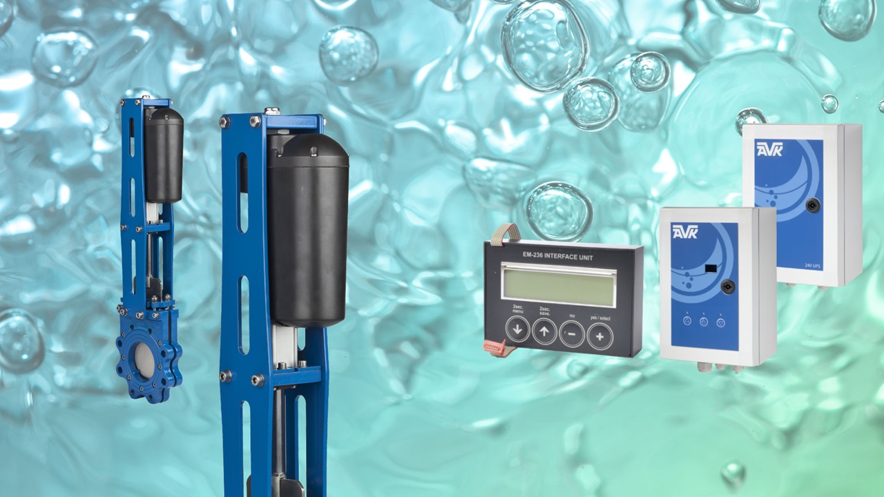Linear electrical actuator on knife gate valve - AVK International